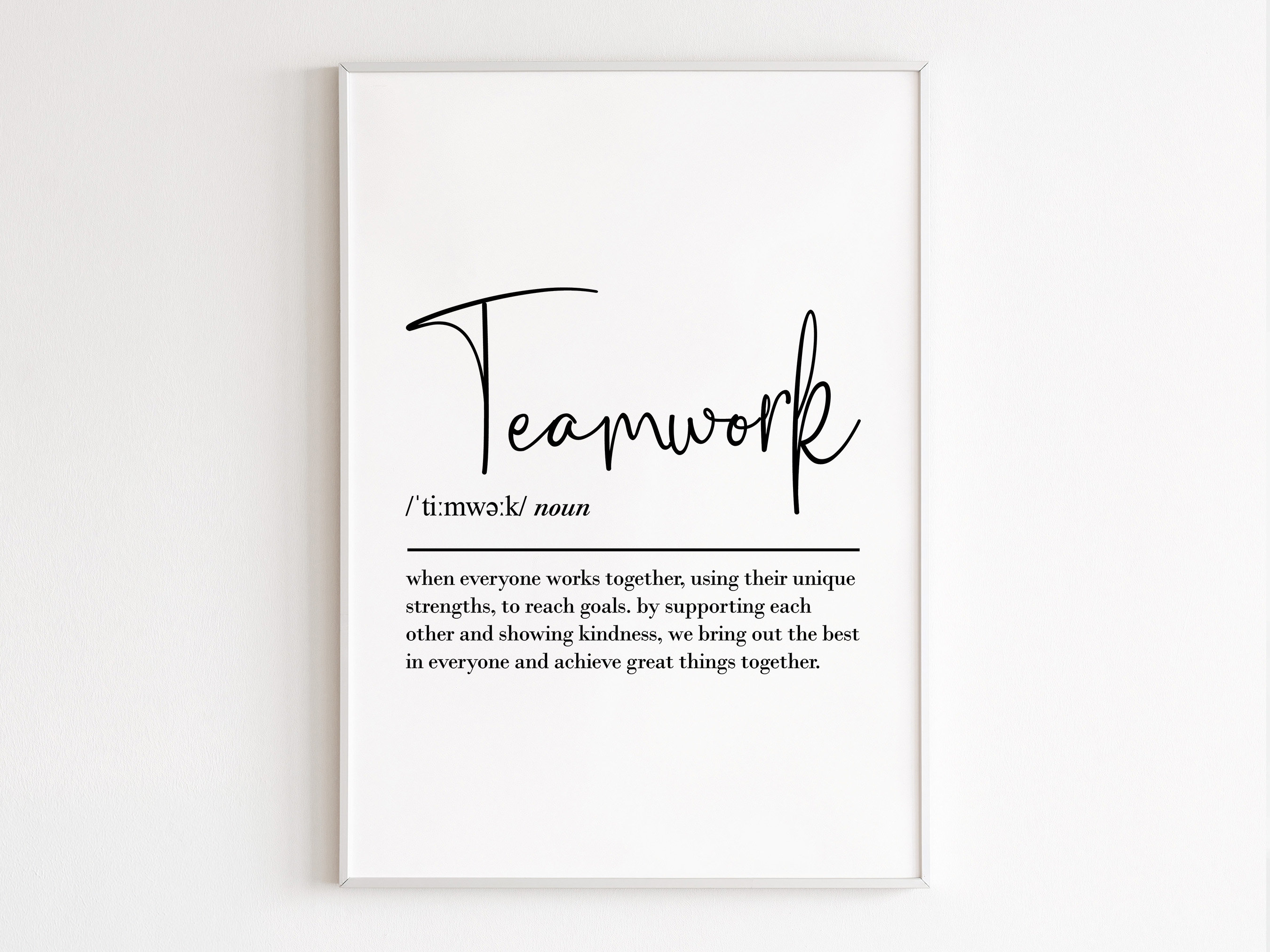 Grappige Teamwerk Posters Grappige Aap Canvas Poster En Print Op De