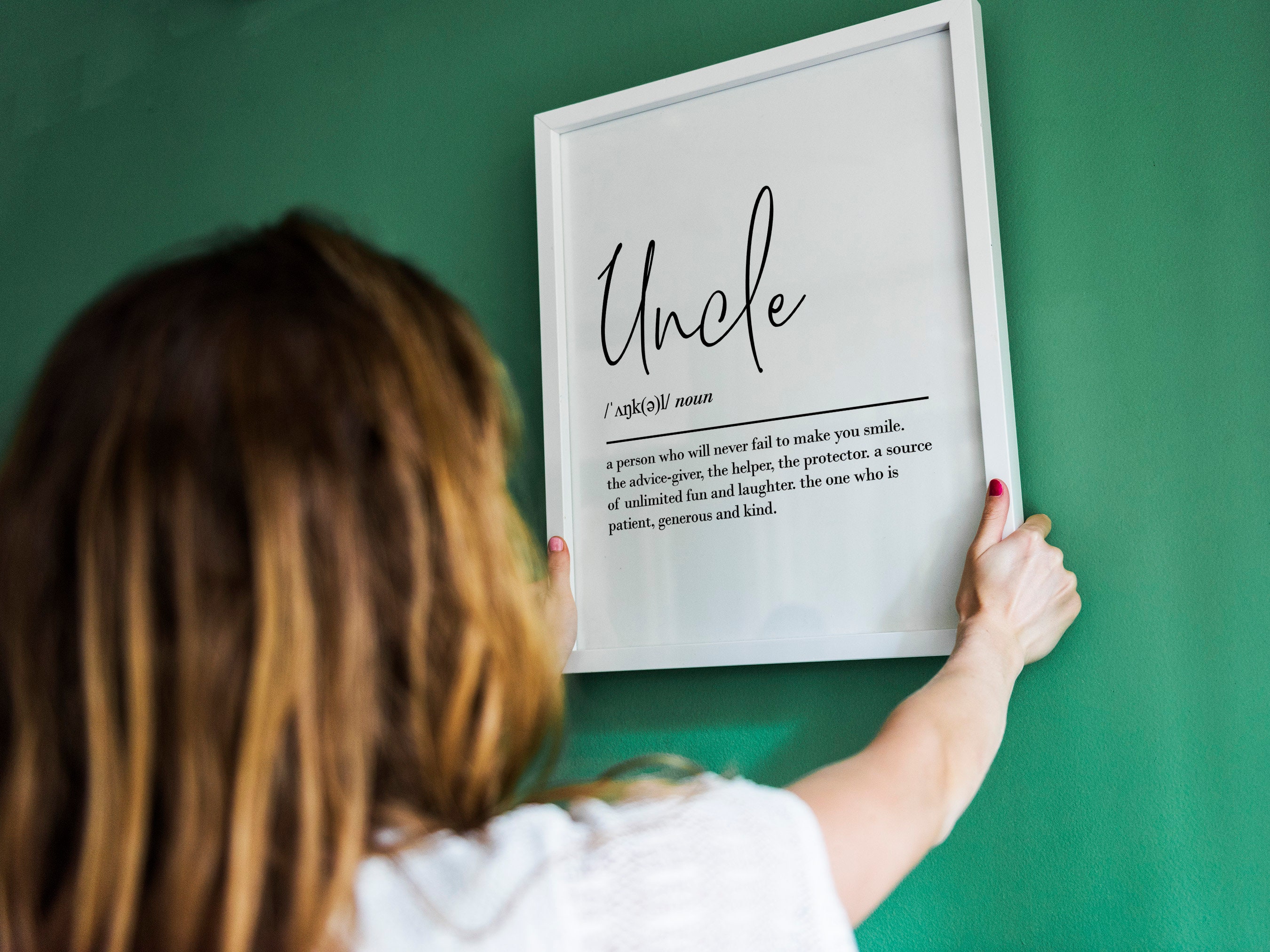 Uncle Definition, Printable Wall Art, Digital Download, Uncle Gift ...