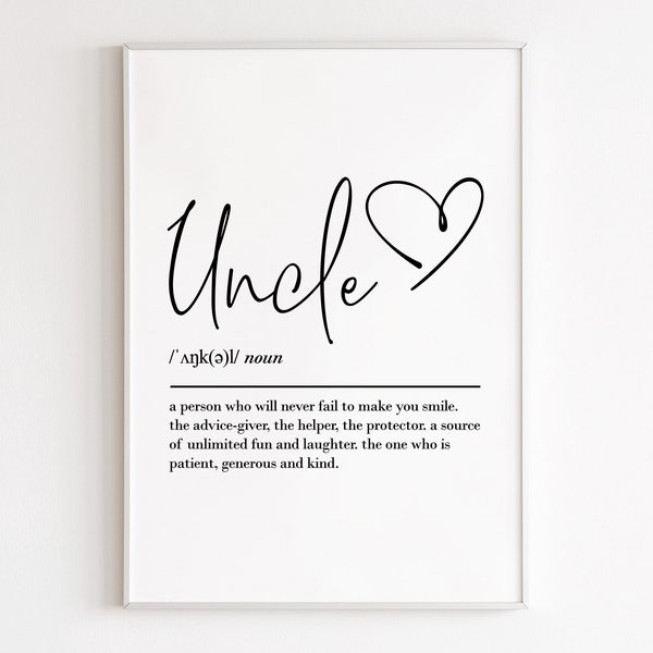 Uncle - Etsy