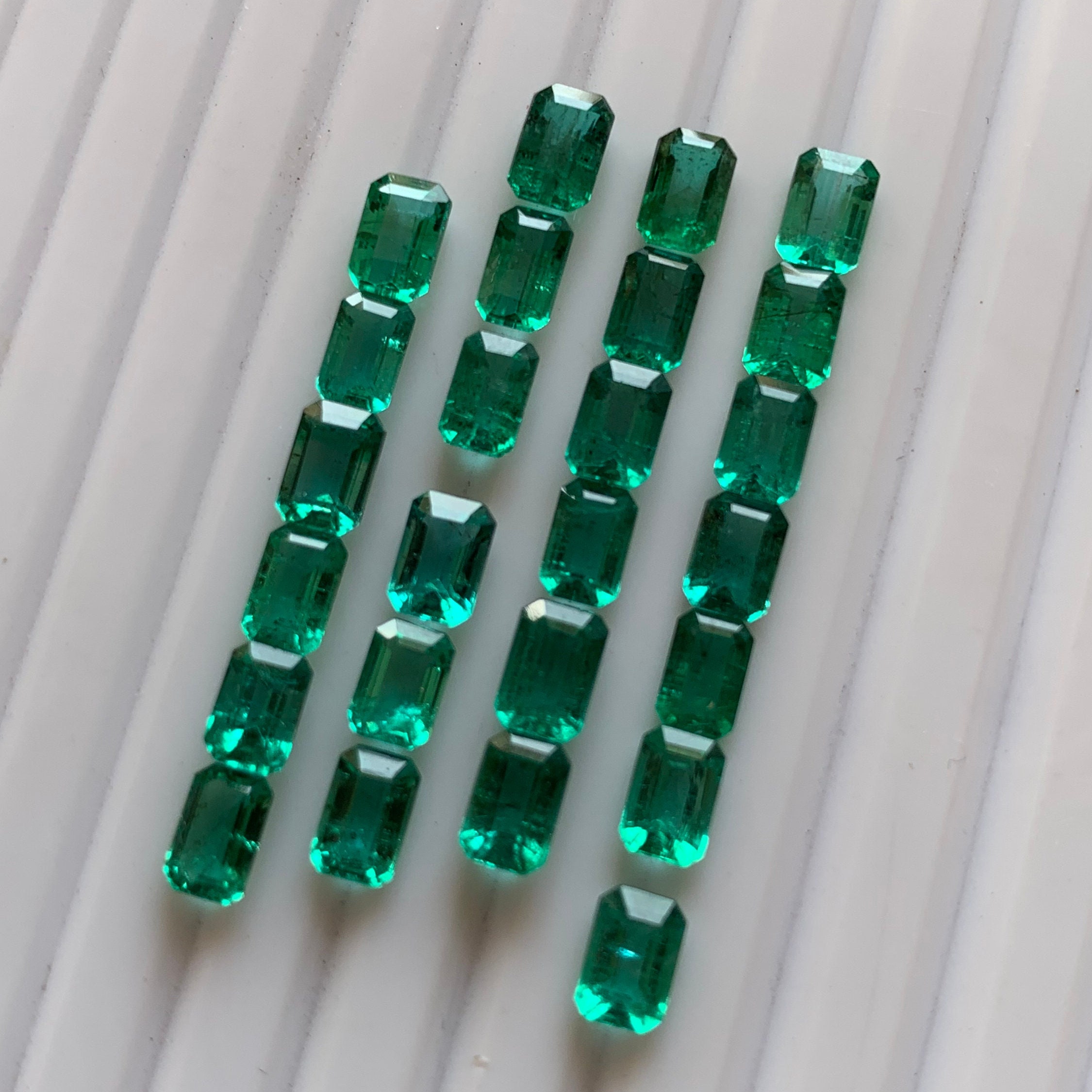 Natural Emerald Cut Emerald Gemstone Loose for Jewelry Supplies ...