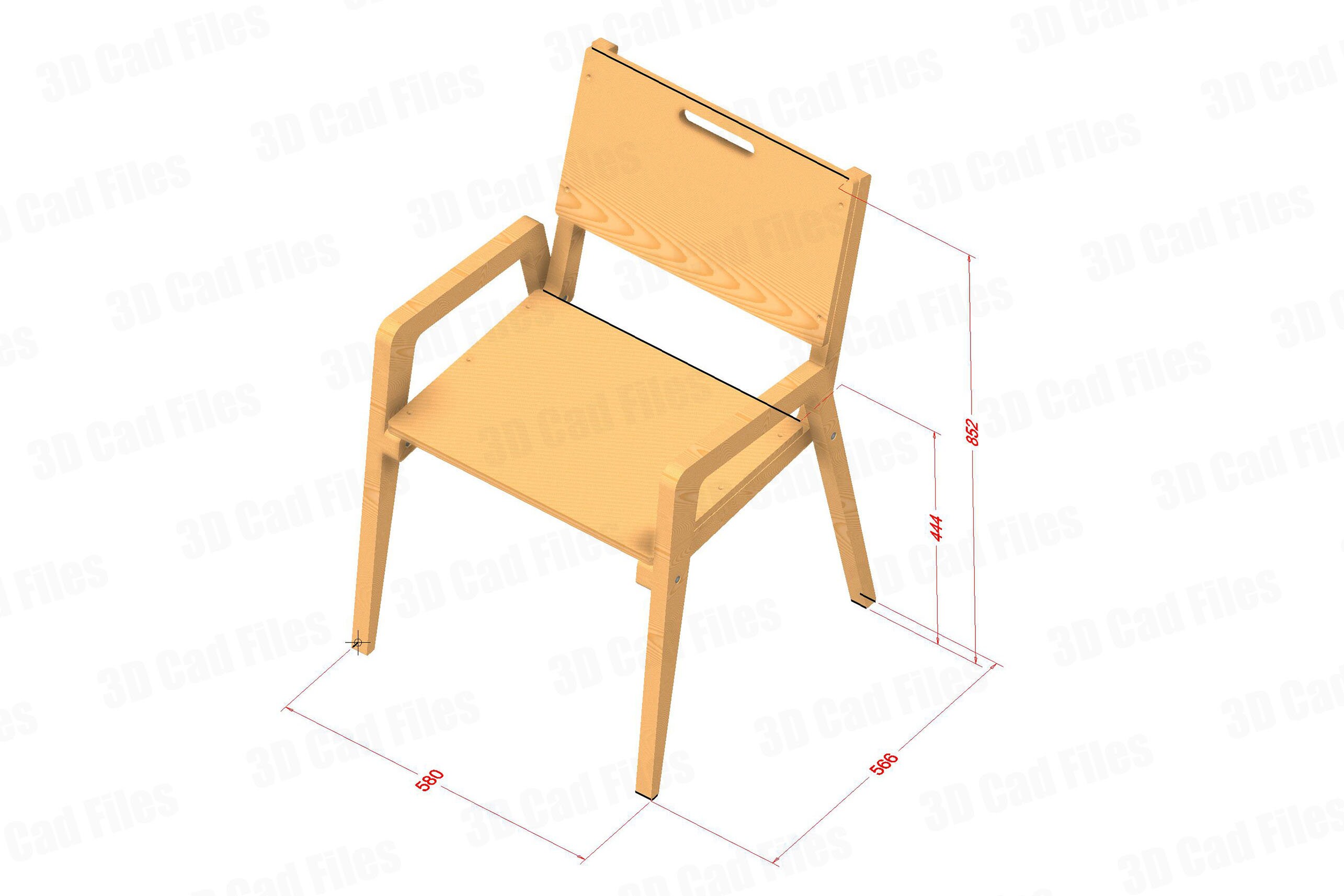 Chair Plans for Woodworking - CNC Plan - Chair Building Plan - DIY Step ...