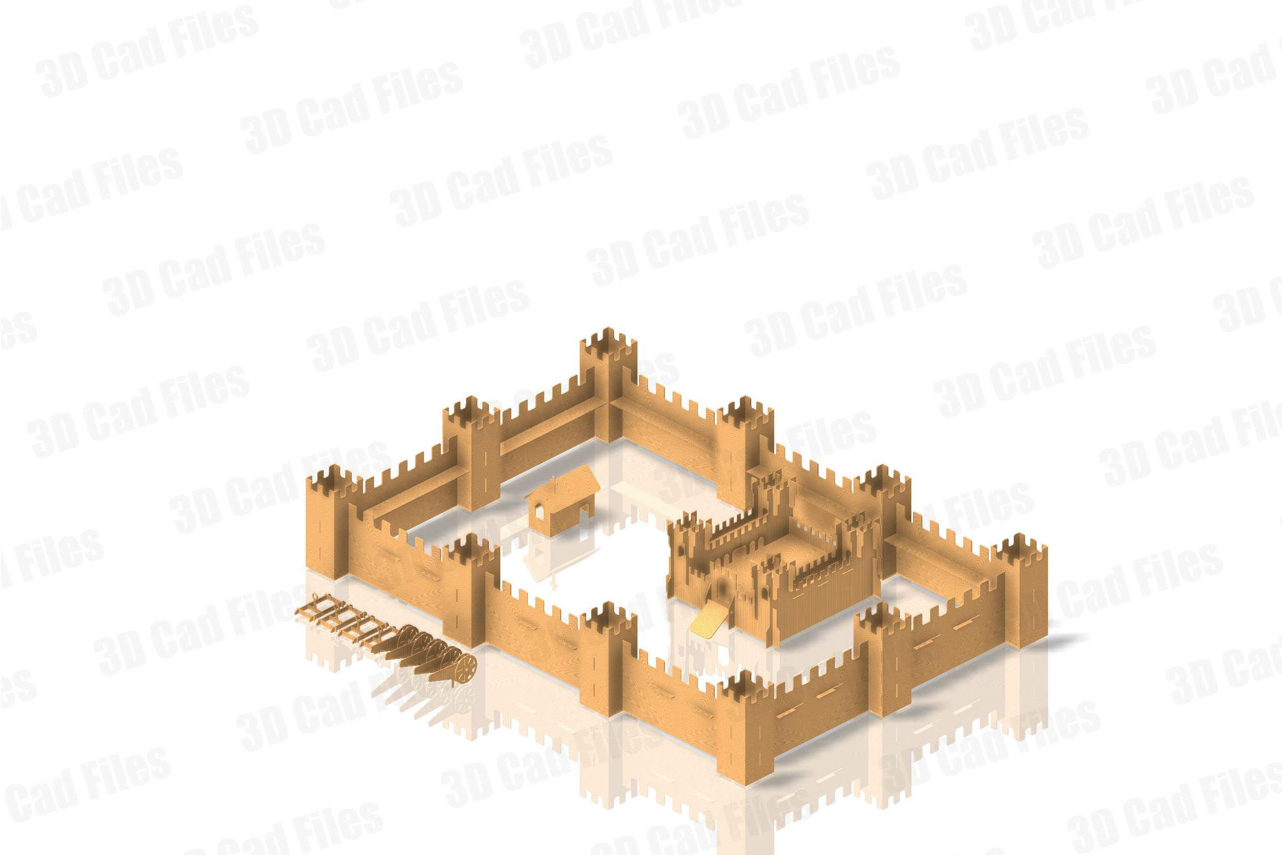 Big Castle Cutting Plan - DIY - DWG - IGES - Etsy