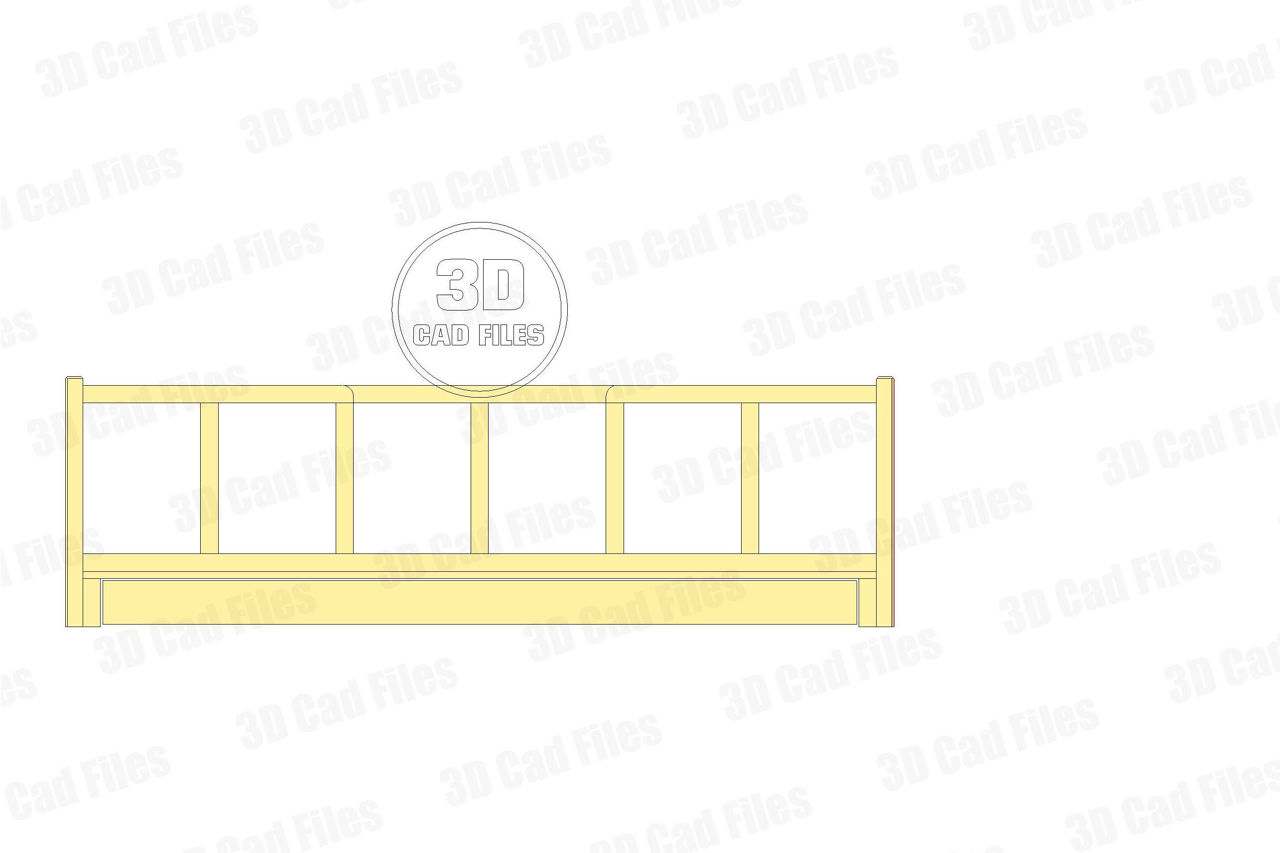 Small Single Bed Plan Montessori - Full Plan - Digital Download - Dxf ...