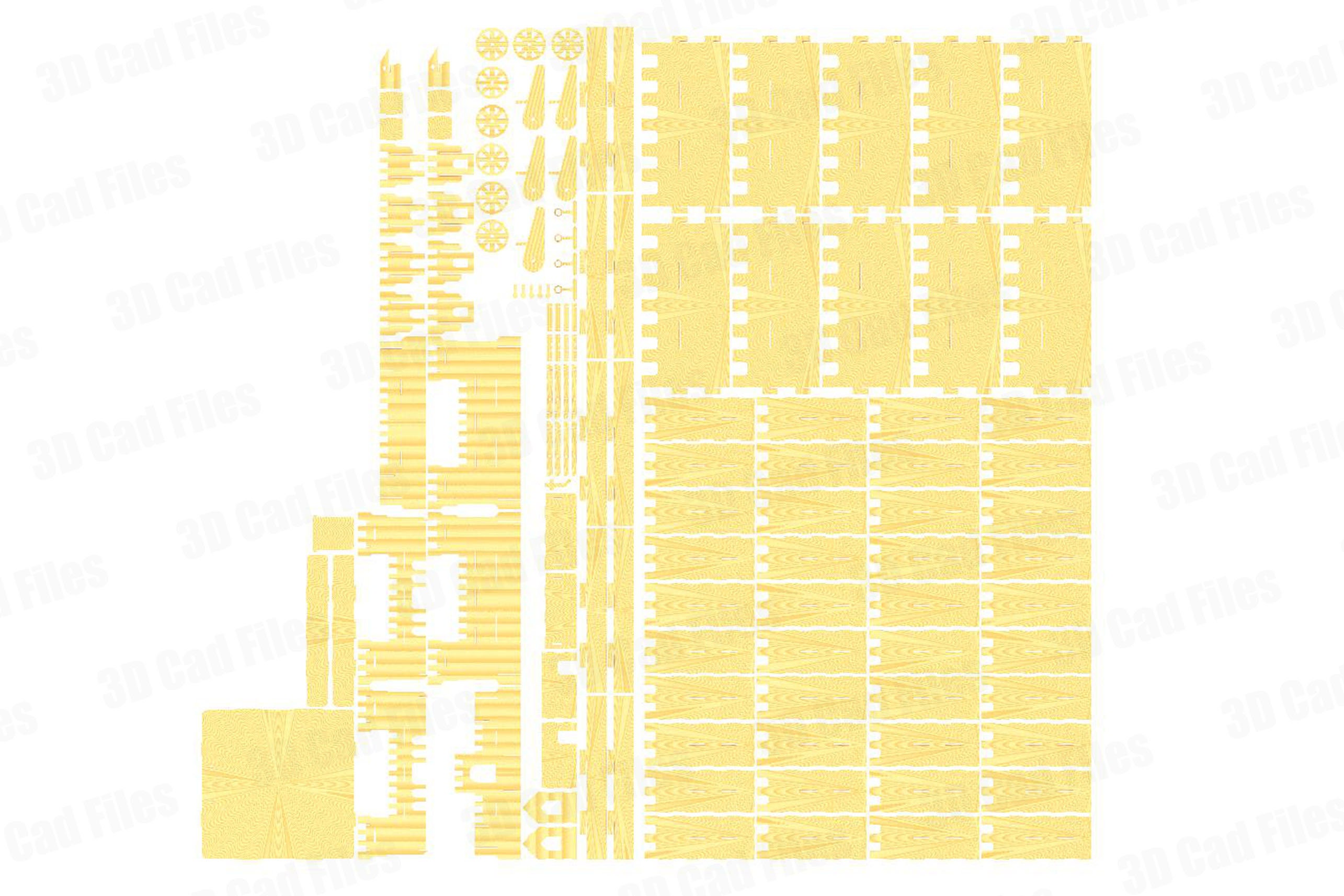 Big Castle Cutting Plan - DIY - DWG - IGES - Etsy