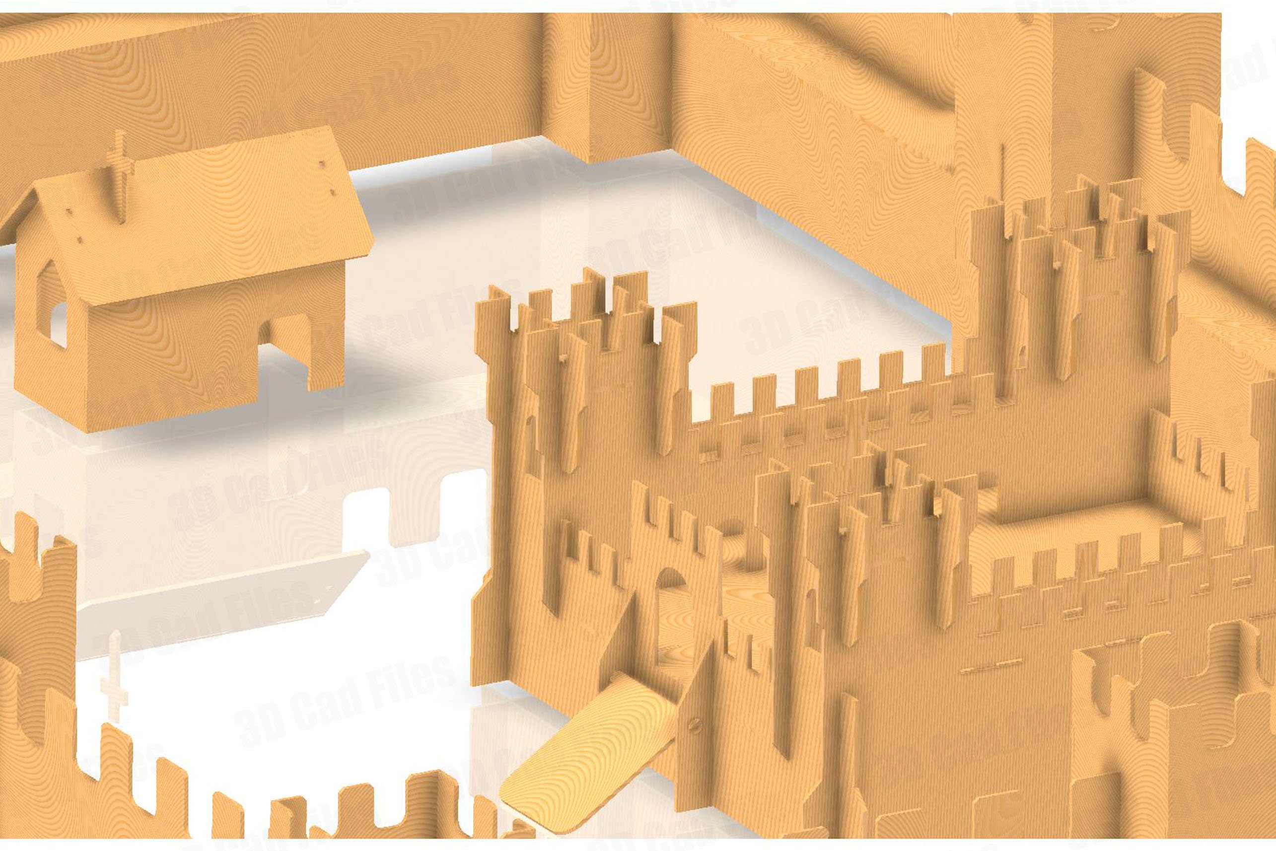 Big Castle Cutting Plan - DIY - DWG - IGES - Etsy