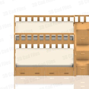 Bunk Super Single Bed Plans Multifunctional - Full Plan - Digital ...