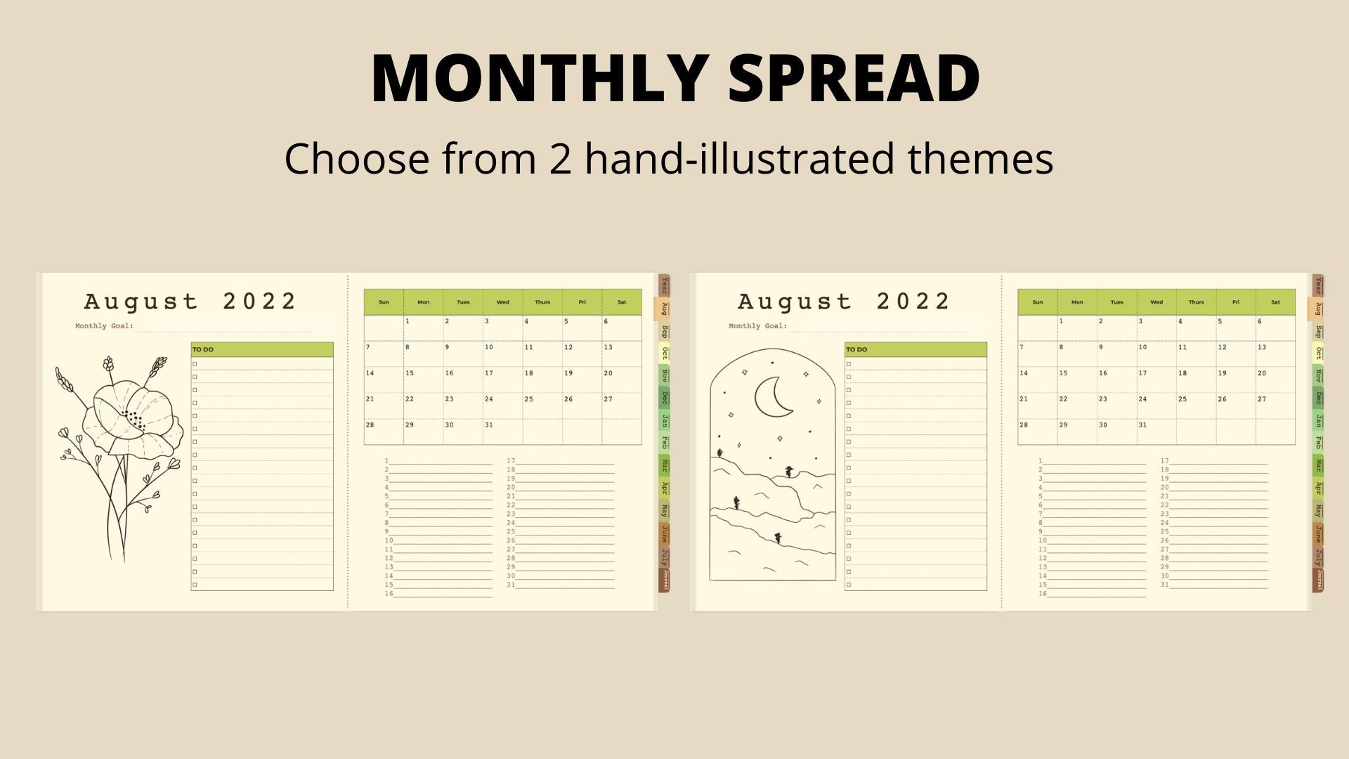 Simple 2022-2023 Year Planner (for Students) - Etsy