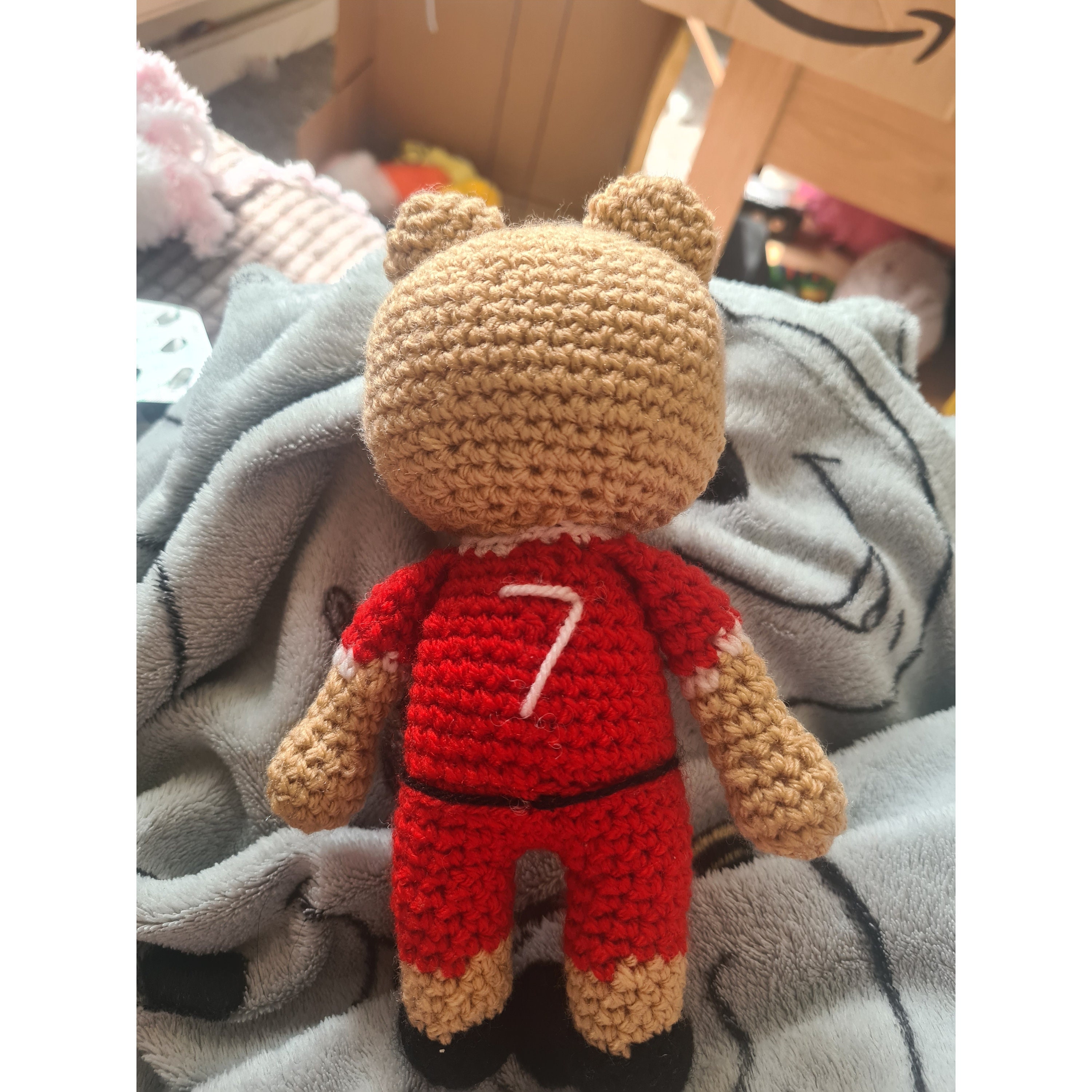Crochet Liverpool FC Teddy Bear Customisable Football Team - Etsy