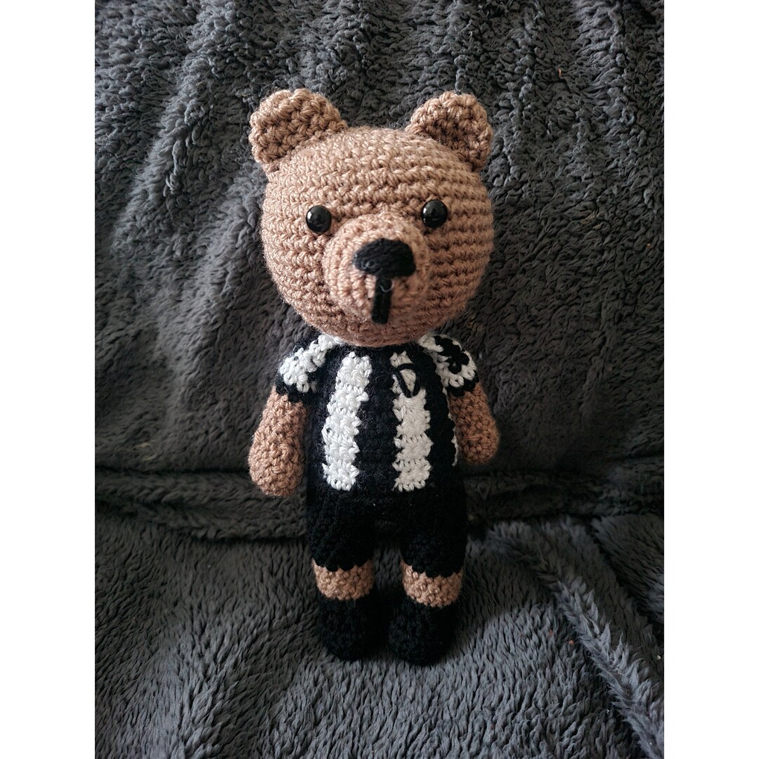 Crochet Newcastle United Teddy Bear, Football Gift - Etsy