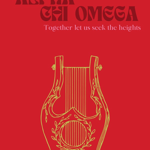 Alpha Chi Omega Posters - Etsy
