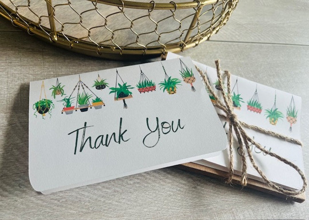 Plant Thank You Card - Etsy