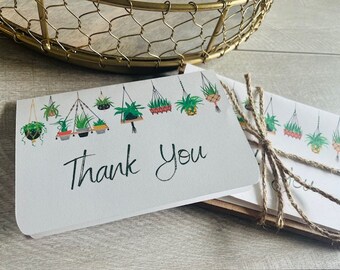 Plant Thank You Printable Card Instant Digital Download, Houseplant ...