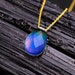Feeling Necklace, Silver Changing Color Mood Stone Necklace, Mood ...