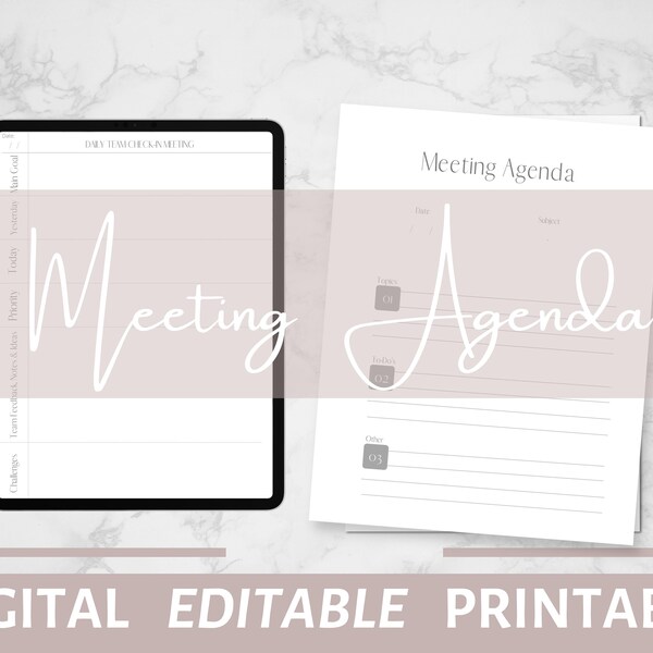 Team Huddle Template - Etsy