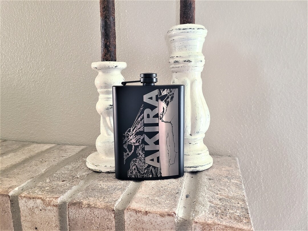 Akira Anime 8 Oz Hip Flask Laser Engraved | Flask Gift | Unique Item ...