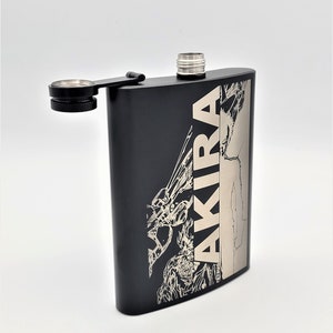 Akira Anime 8 Oz Hip Flask Laser Engraved | Flask Gift | Unique Item ...