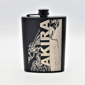 Akira Anime 8 Oz Hip Flask Laser Engraved | Flask Gift | Unique Item ...