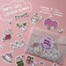 Sweet Tooth Sticker Sheet | the Little White Cat | Clear Waterproof ...