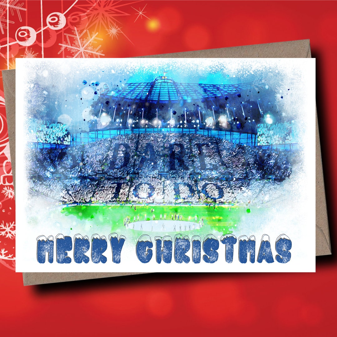 Tottenham Hotspur Christmas Card Tottenham Hotspur Stadium Christmas ...