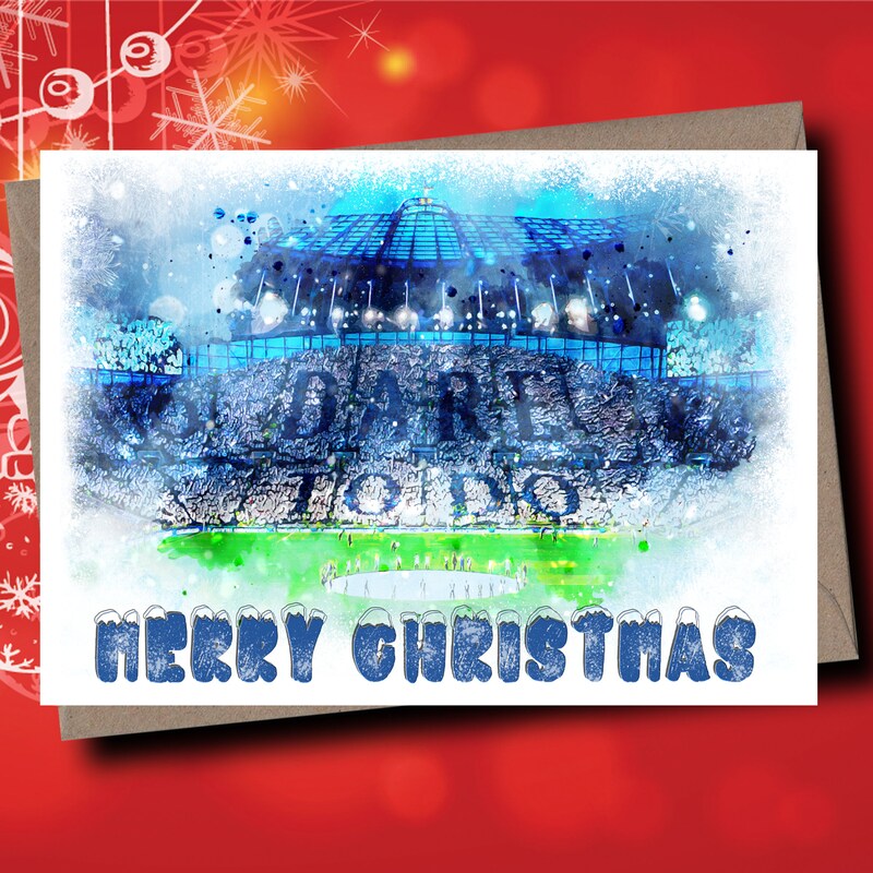 Tottenham Fc Christmas Card - Etsy UK