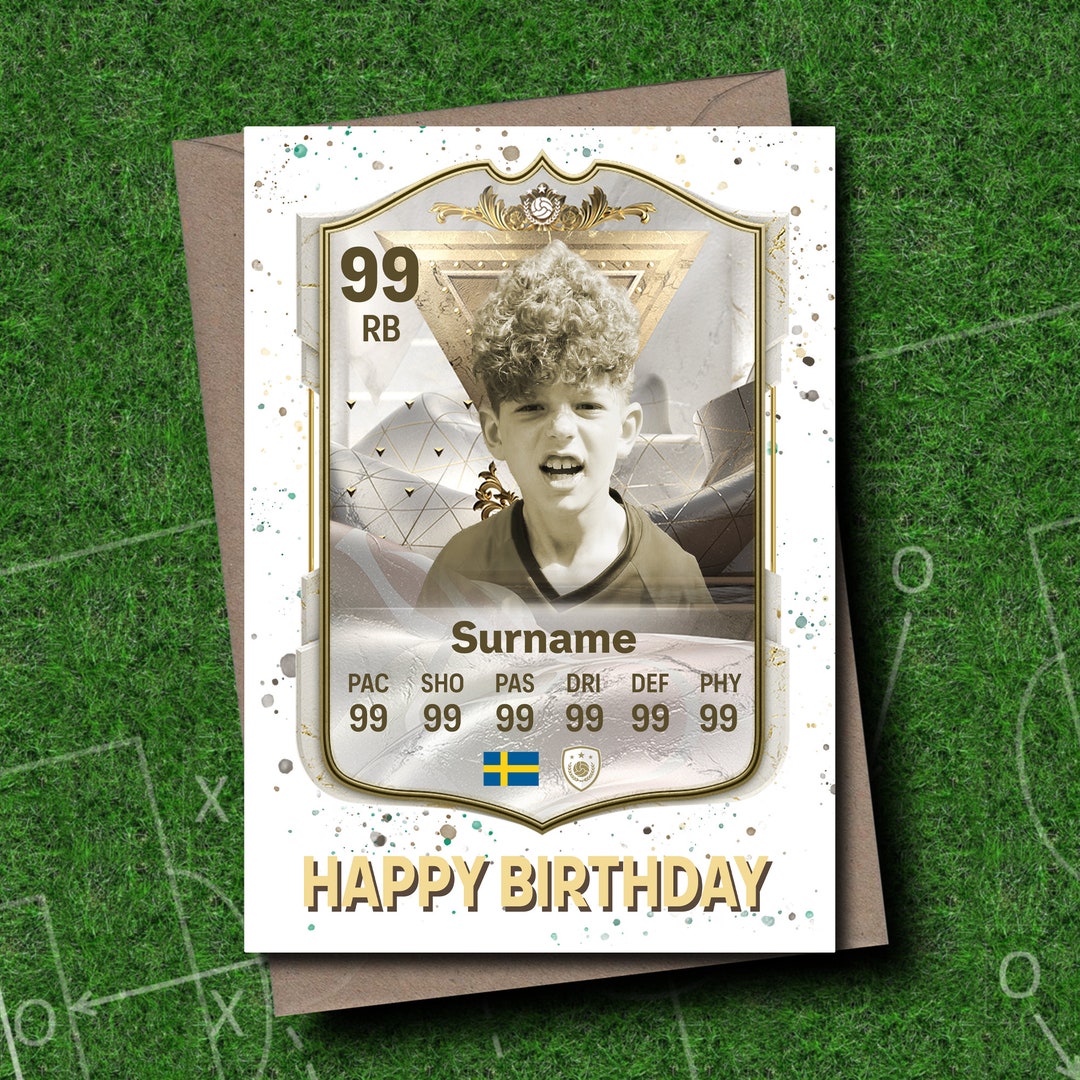 EA FC24 Birthday Card FIFA 24 Birthday Card Eafc24 Photo Birthday Card ...