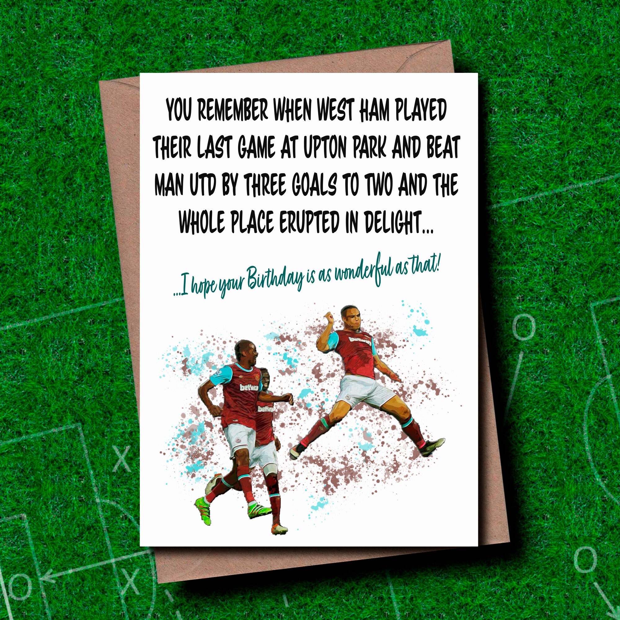 West Ham Utd Birthday Card: London Stadium Football Design - Etsy UK