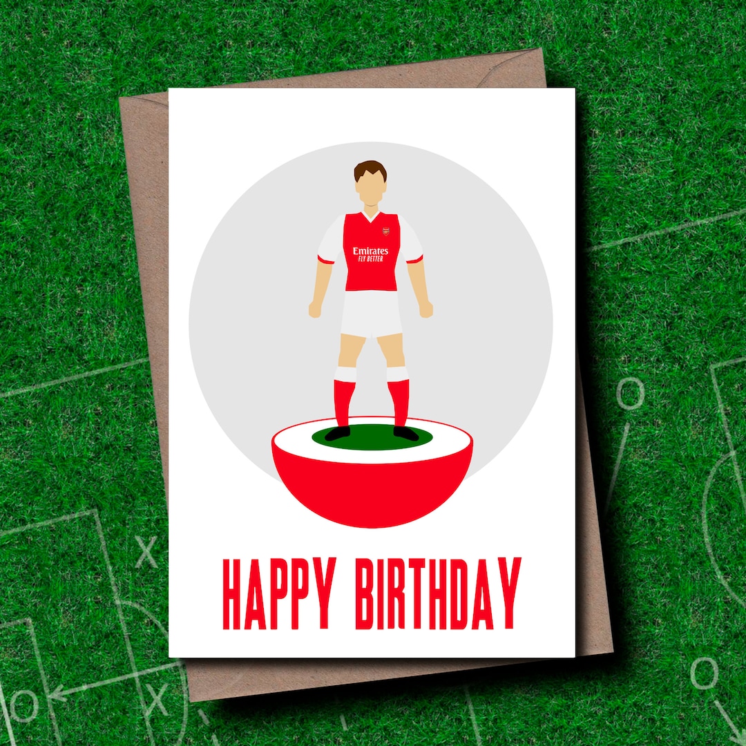 Arsenal Subbuteo Birthday Card Subbuteo Birthday Card Arsenal Birthday ...