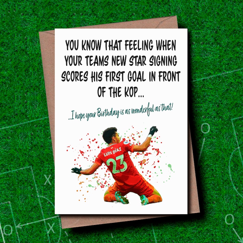 Liverpool FC Birthday Card Anfield Birthday Card Liverpool - Etsy