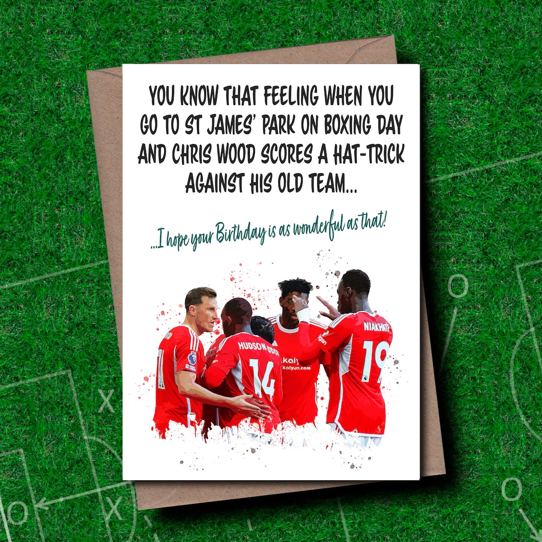 Nottingham Forest Birthday Card - the City Ground Birthday Card ...