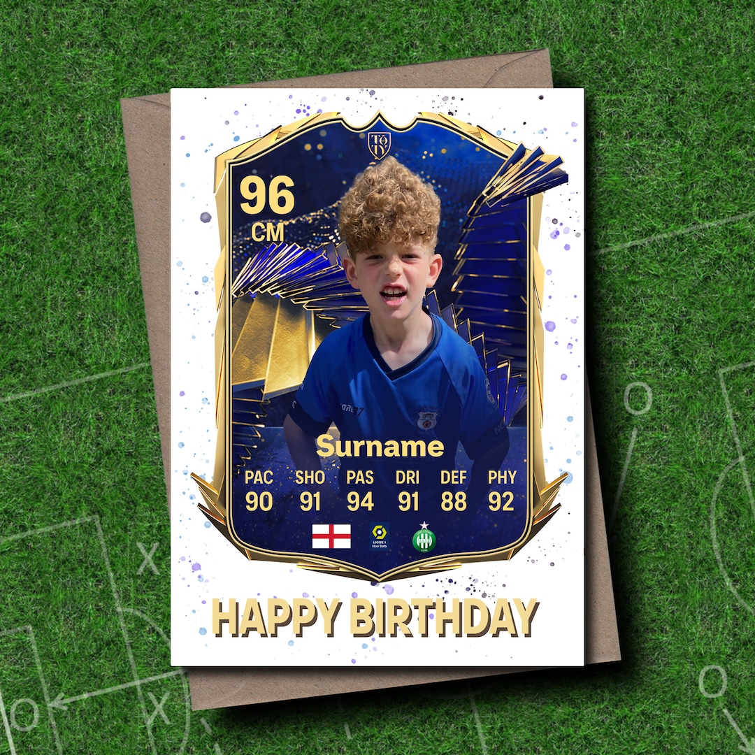 EA FC24 Birthday Card FIFA 24 Birthday Card Eafc24 Photo Birthday Card ...