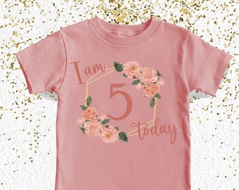 I Am 5 Today Shirt - Etsy