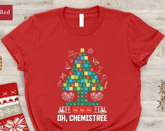Periodic Table Christmas Tree Shirt - Etsy