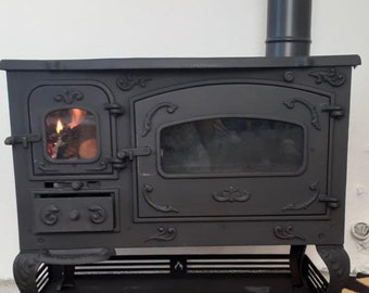 Cast Iron Wood Stove With Oven - Etsy