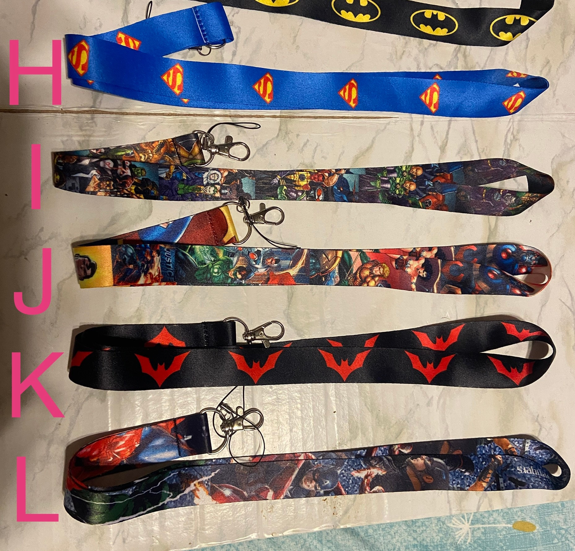 Batman Superman Spider-man Lanyard - Etsy