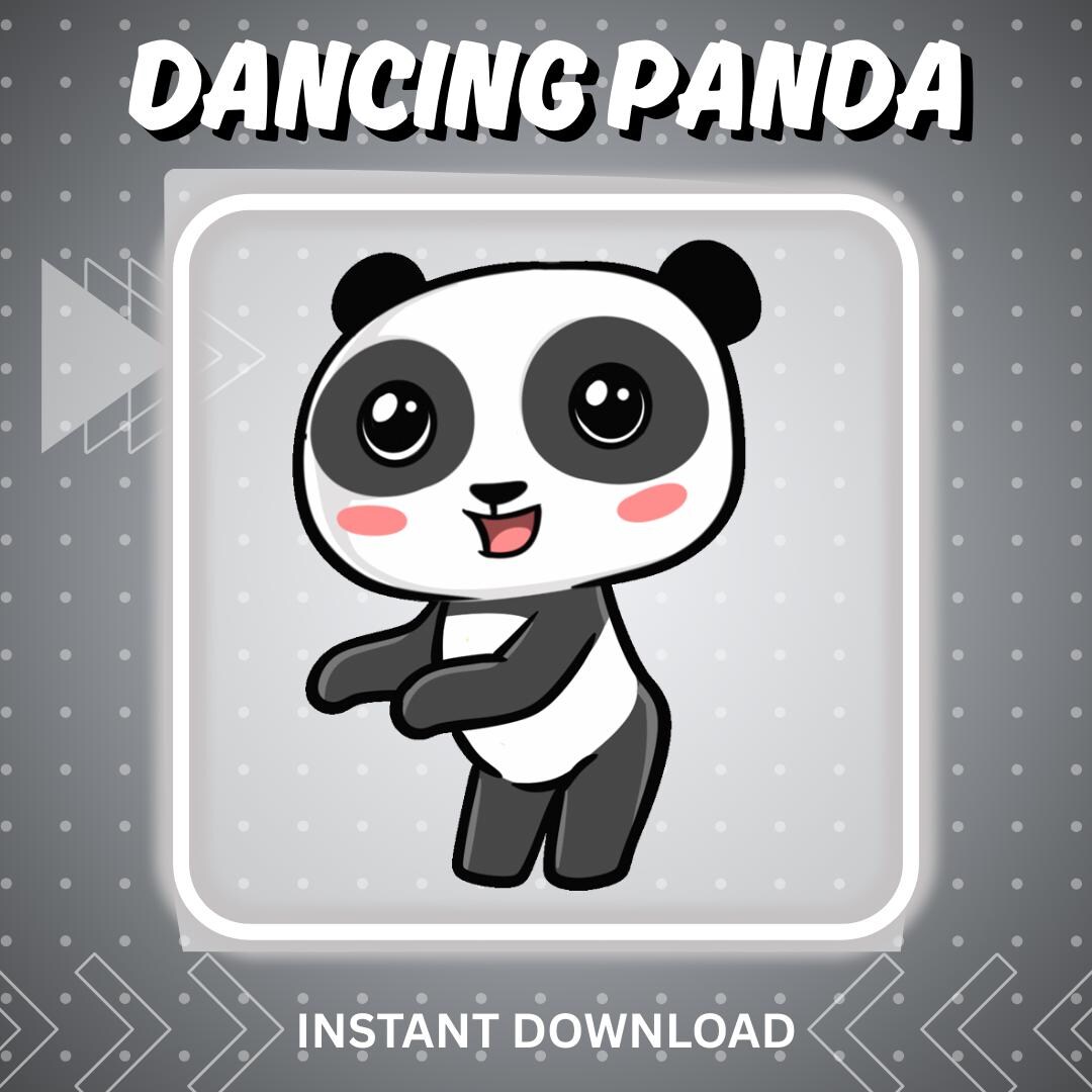 Animated Dancing Panda Emote for Twitch & Discord | Funny Dance Stream ...