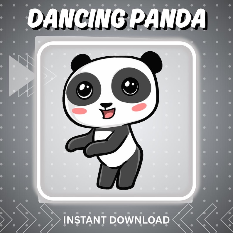 Animated Dancing Panda Emote for Twitch & Discord | Funny Dance Stream ...