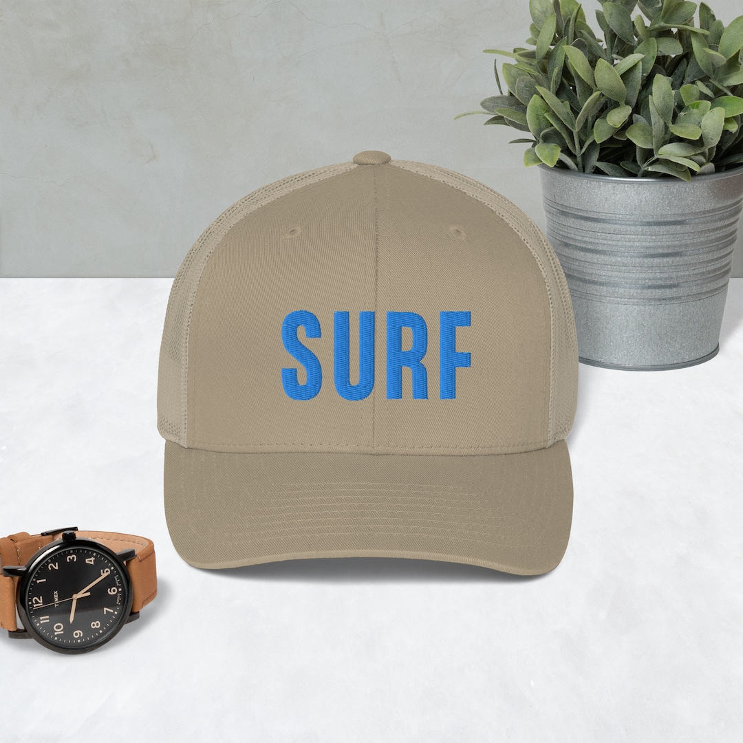 Surf Hat Surf Hat, Surfer Hat, Trucker Hat, Embroidered Hat, Summer Hat ...