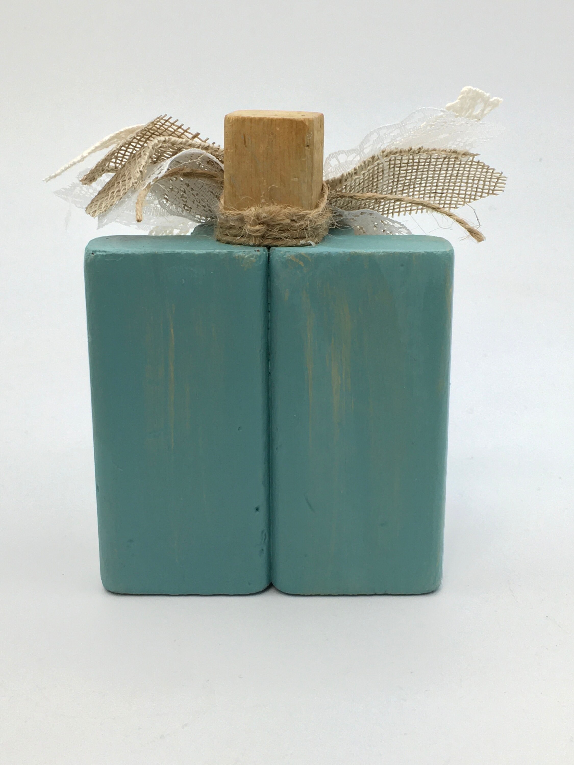 Rustic Wood Block Pumpkin Shelf Sitter Decor - Etsy