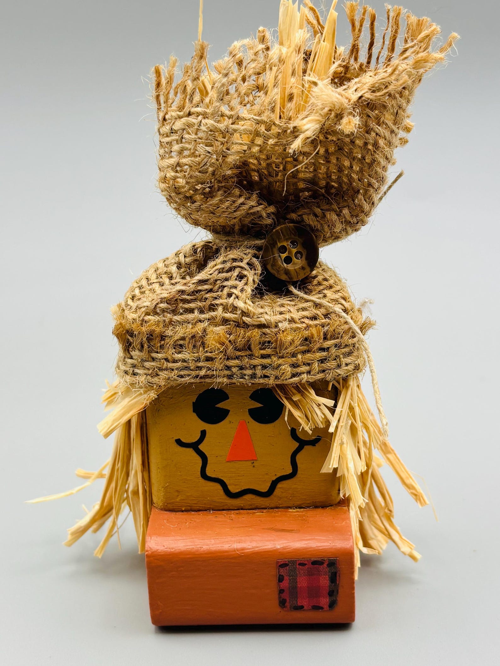 Rustic Wood Block Scarecrow Shelf Sitter Fall Tier Tray Decor - Etsy