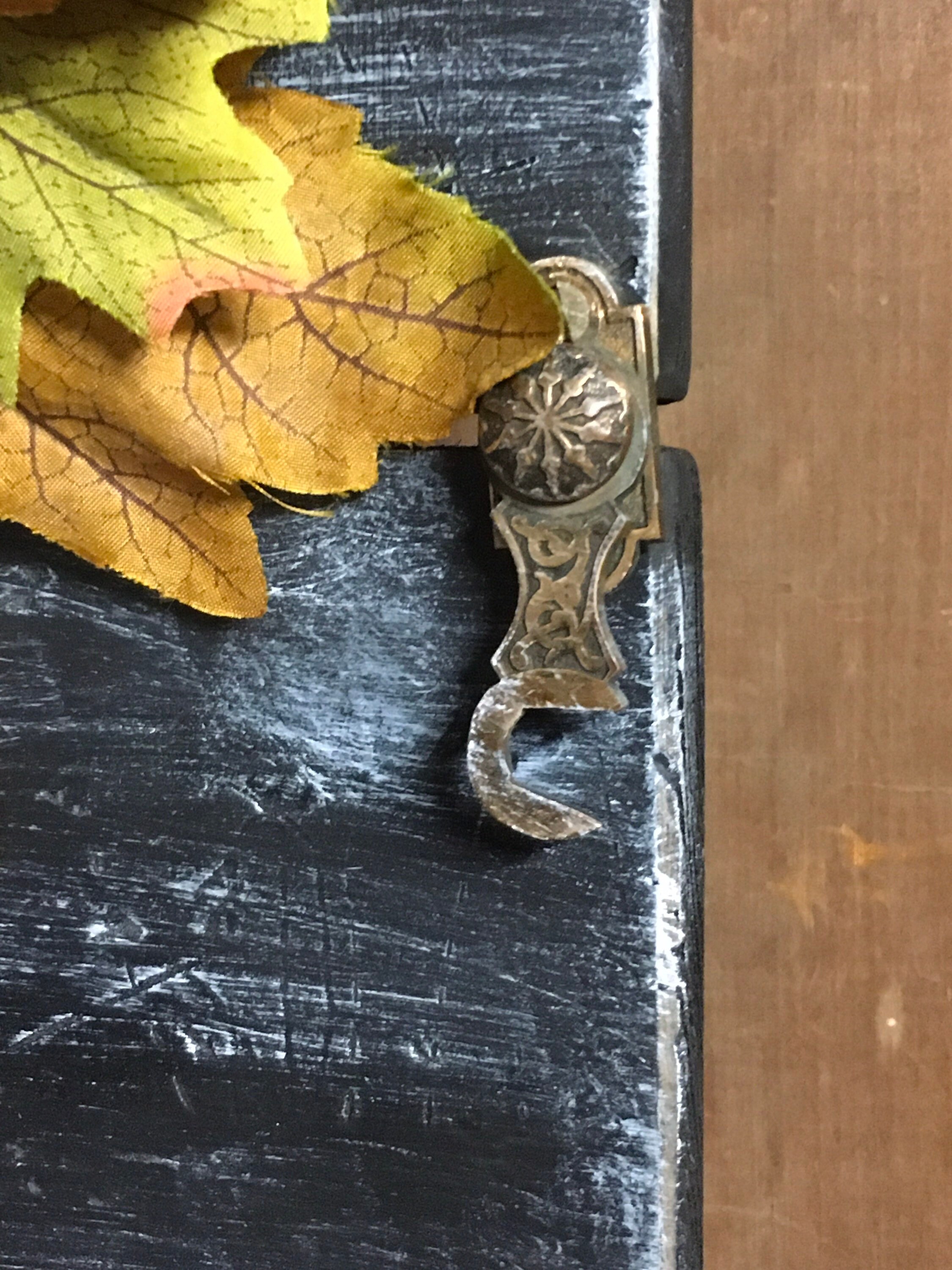 Rustic Autumn Themed Solid Wood Wall Decor Antique Hardware Sunflower ...