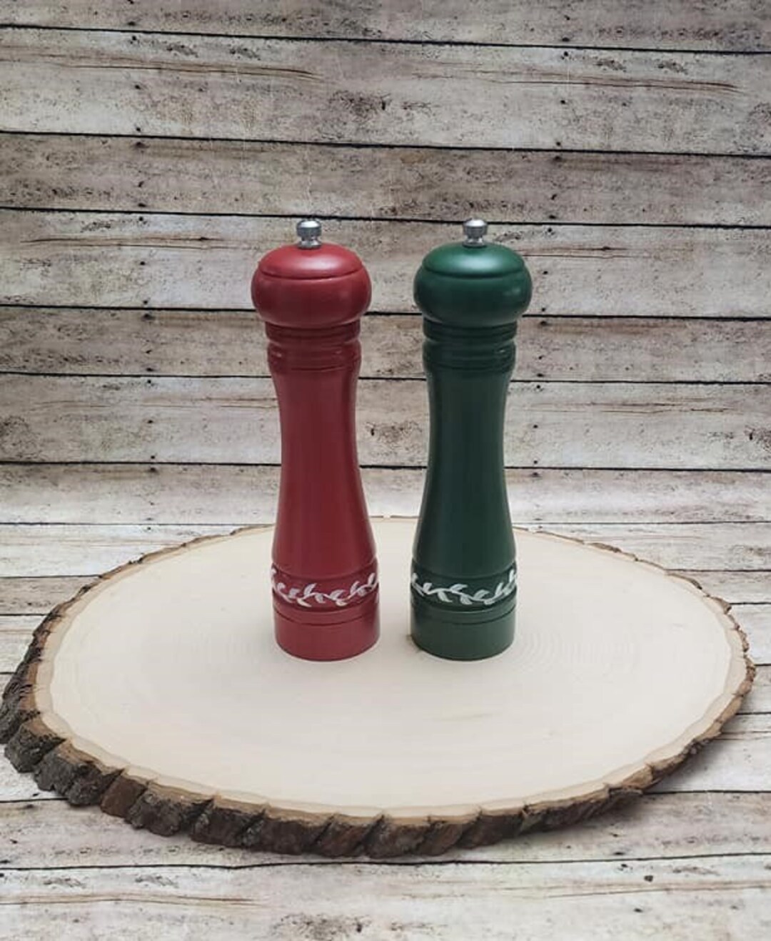 Red and Green Christmas Color Grinder Set - Etsy