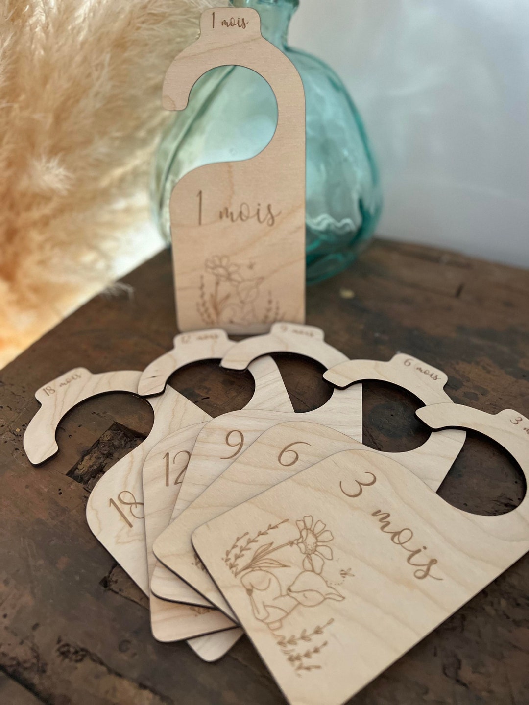 Children's Wardrobe Separator / Baby Hangers / Wood - Etsy