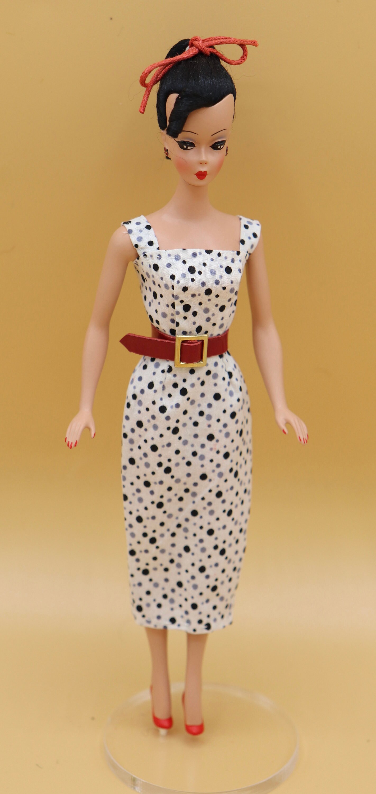 Cotton Dotted Dress Tres Chic Small and Large Bild Lilli Doll - Etsy