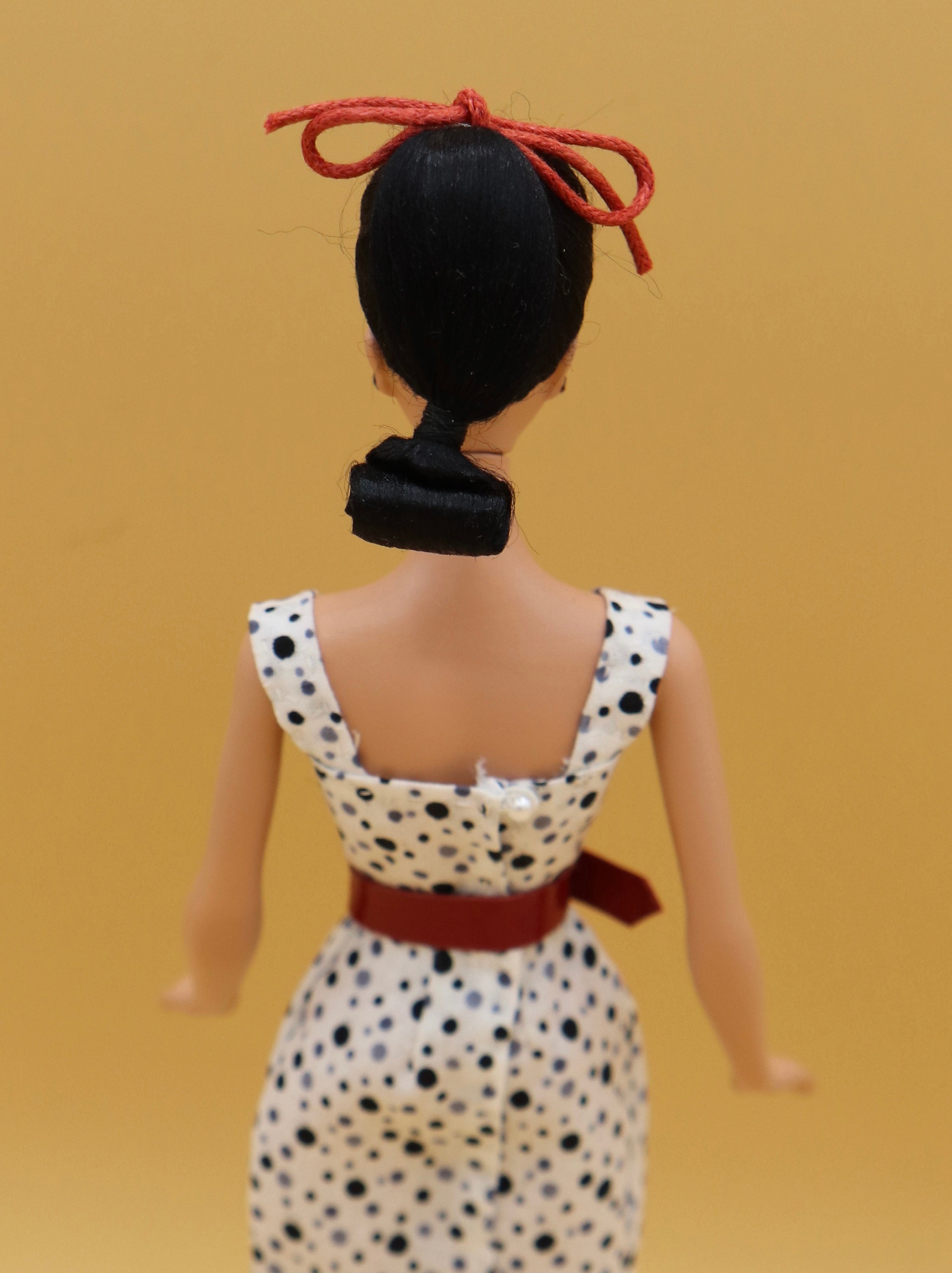 Cotton Dotted Dress Tres Chic Small and Large Bild Lilli Doll ( No Doll ...