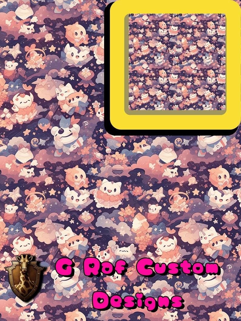 Kawaii Sublimation Seamless Patterns Bundle 20 Cute Kawaii - Etsy