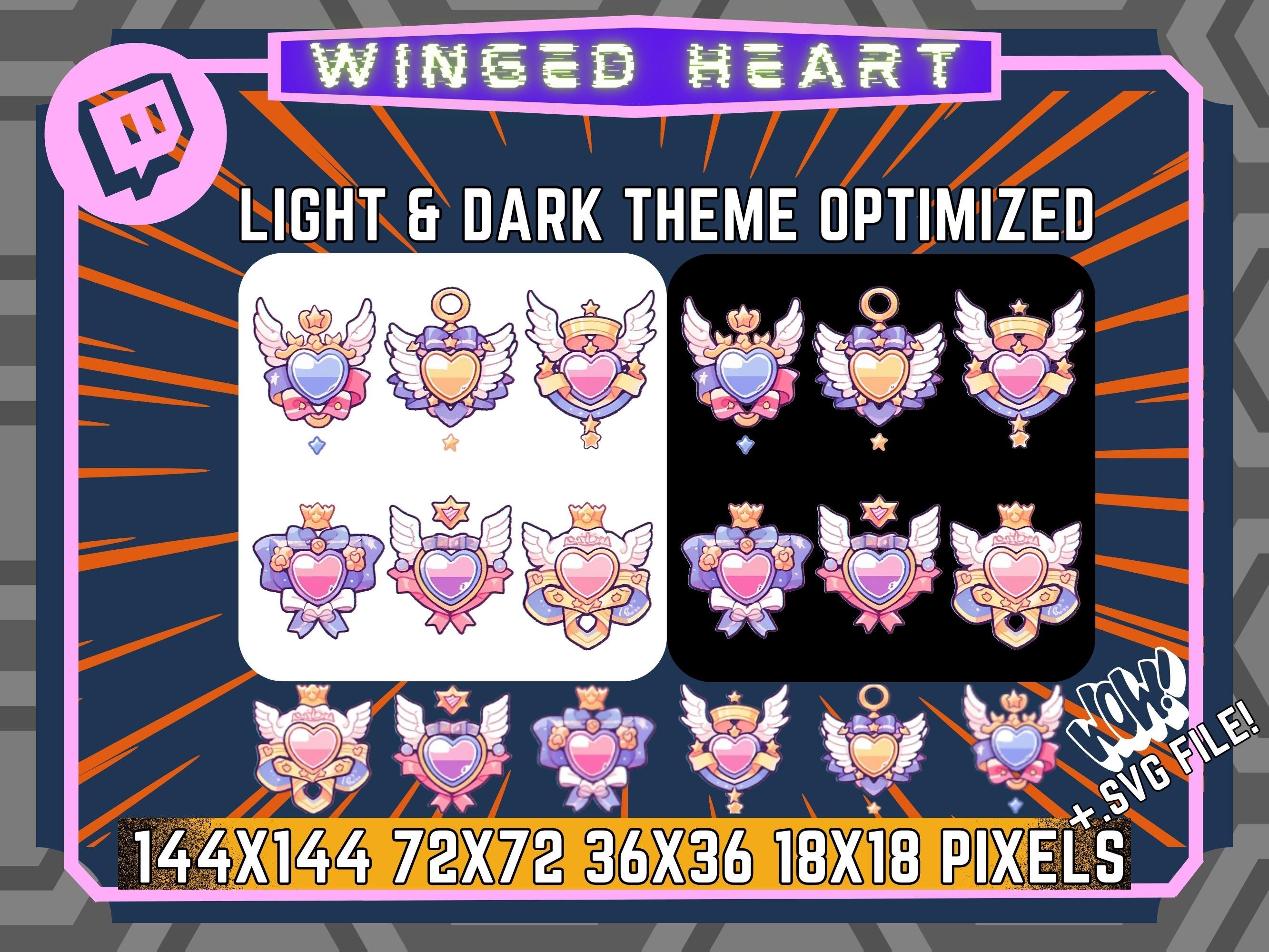 Twitch Sub Badge Set, 6 Streamer Bit Badges Bundle - Etsy