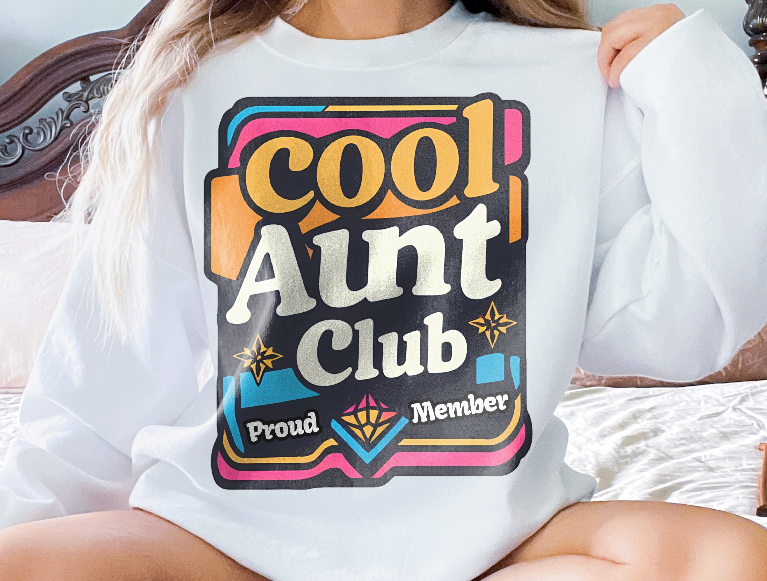 Cool Aunt Sweatshirt, Cool Aunts Club Sweatshirt, Aunt Gift, Aunt ...