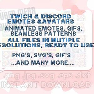 Twitch Stream Emotes Mega Bundle, Static and Animated Emotes, Seamless ...