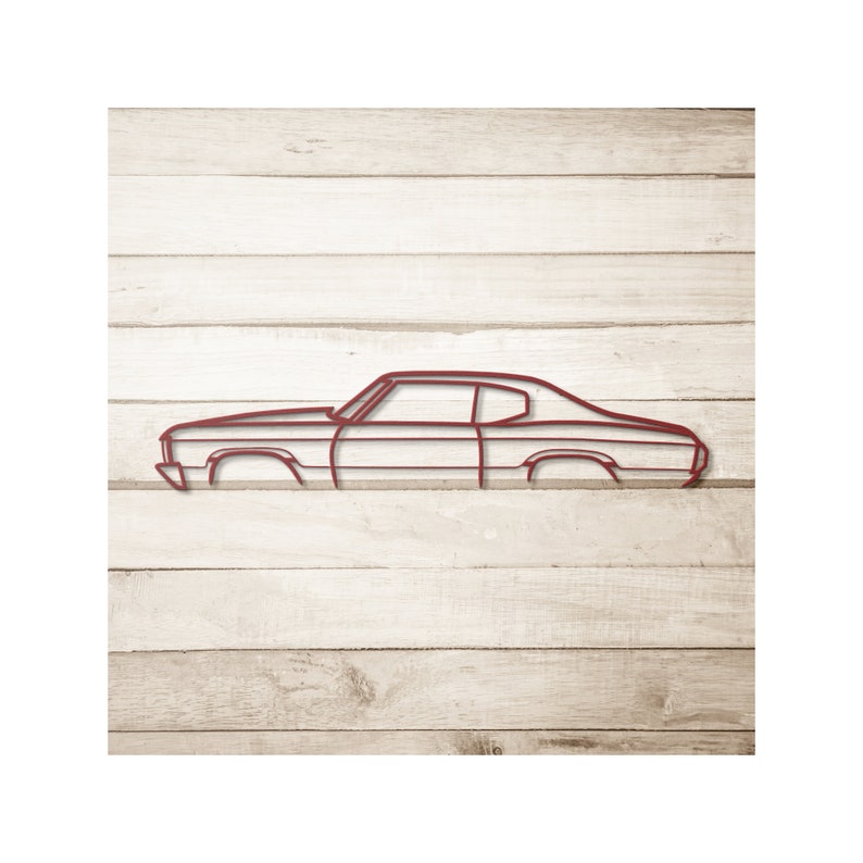 1970 Chevrolet Chevelle SS 454 Silhouette Metal Wall Art - Etsy