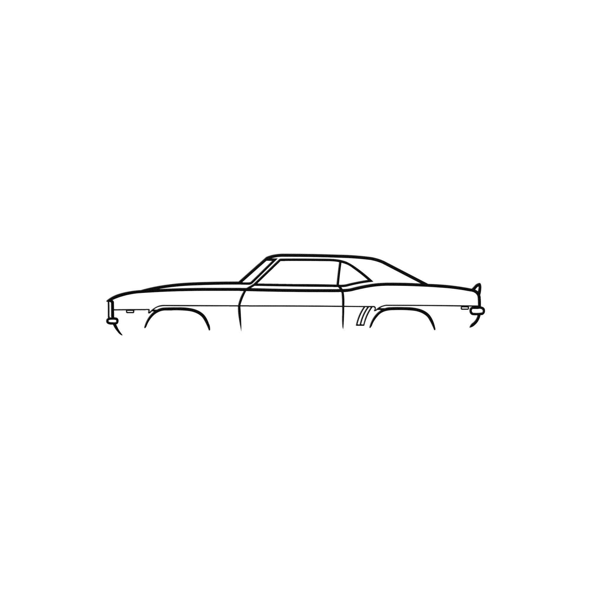69 Camaro Outline Drawing